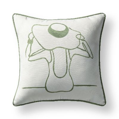 Big Straw Hat Indoor/Outdoor Pillow Cover | Frontgate