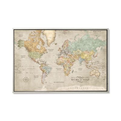 Magnetic World Map | Frontgate