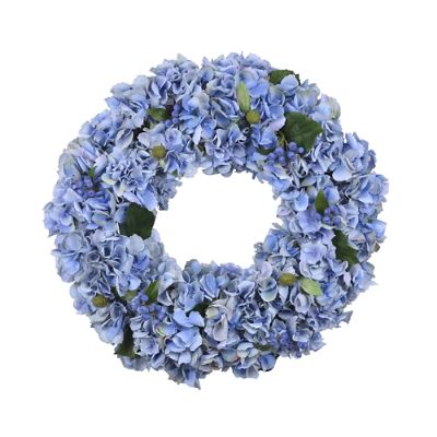 Indigo Lush Hydrangea Wreath | Frontgate