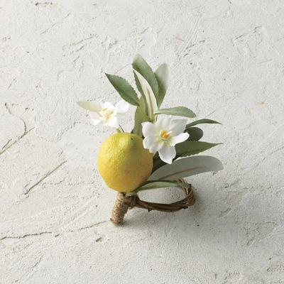 Lemon Napkin Rings, Set of Four | Frontgate