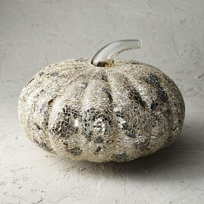 Mosaic Glass Pumpkin | Frontgate