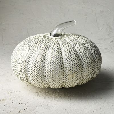 Mosaic Herringbone Glass Pumpkin | Frontgate