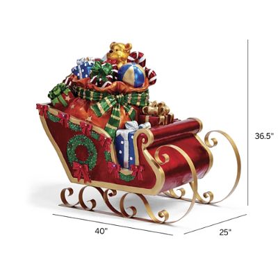 LED Sleigh with Toys | Frontgate