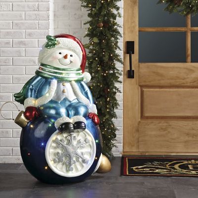 LED Snowman on Ornament | Frontgate