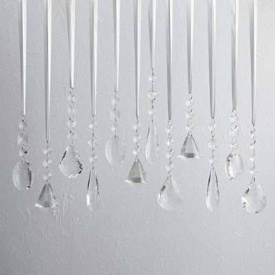 Faceted Crystal Drop Ornaments, Set of 12 | Frontgate