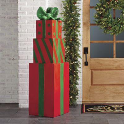 Stacking Presents with Bow | Frontgate