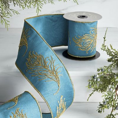 Peacock Embroidery Ribbon | Frontgate
