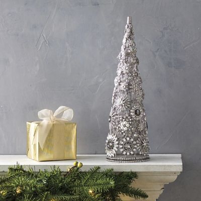 Rhinestone & Gem Decorative Tree | Frontgate
