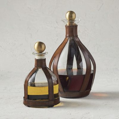 Eponine Leather Office Decanter | Frontgate