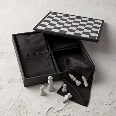 Leather Box Chess Set | Frontgate