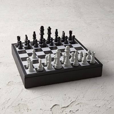Leather Box Chess Set | Frontgate