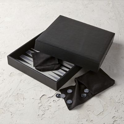 Leather Box Backgammon Set | Frontgate