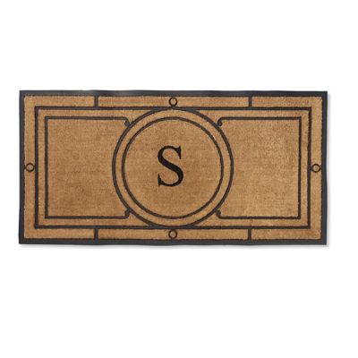 Conrad Monogrammed Coco Door Mat | Frontgate