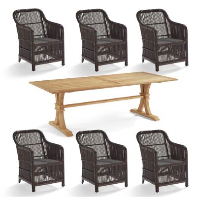 Rockland 7-pc. Dining Set | Frontgate