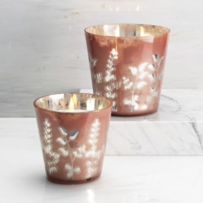 Spring Iced Grapefruit Mercury Glass Candles | Frontgate