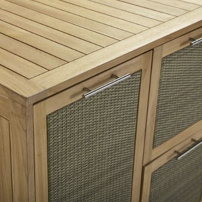 Isola Outdoor Kitchen Collection in Natural Teak | Frontgate