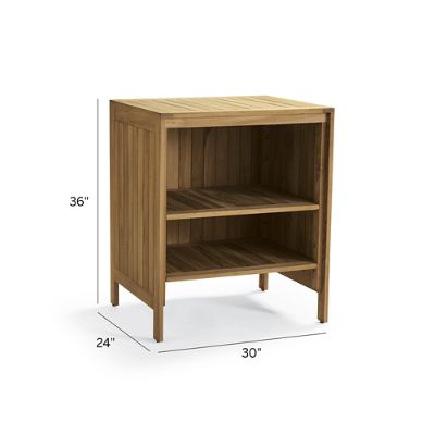 Isola Outdoor Kitchen Collection in Natural Teak | Frontgate