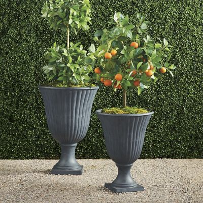 Chelsea Cast Aluminum Planter | Frontgate