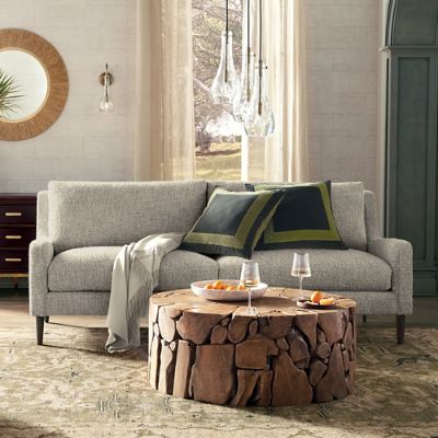 Root Coffee Table with Natural Teak & Authentic Tree Root Design