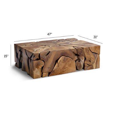 Root Rectangular Coffee Table | Frontgate