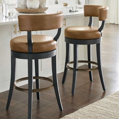 Aiken Low Back Swivel Bar & Counter Stool | Frontgate