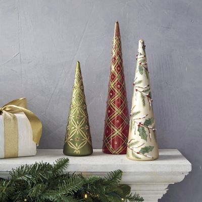 Traditional Glass Trees, Set of Three | Frontgate