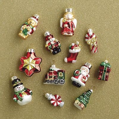 Mini Christmas Icon Ornaments, Set of 12 | Frontgate