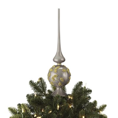 Gilded Glimmer Glass Tree Topper | Frontgate