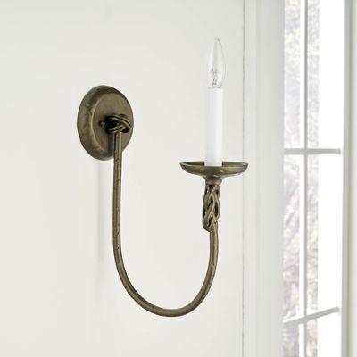 Keeley Wall Sconce Base with Brass Finish & Knot Design