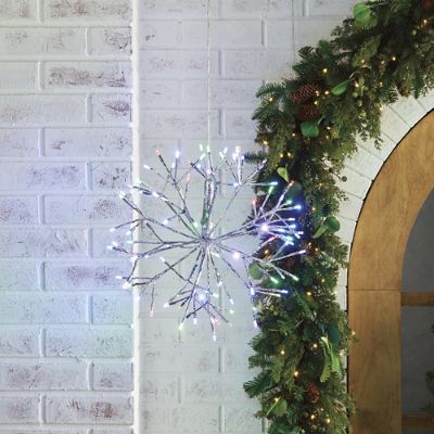 LED 3D Shimmering Spheres with Multicolor & Twinkling White Lights