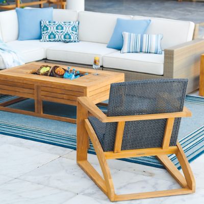 Estero Teak Lounge Chair | Frontgate