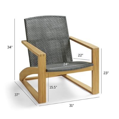 Estero Teak Lounge Chair | Frontgate