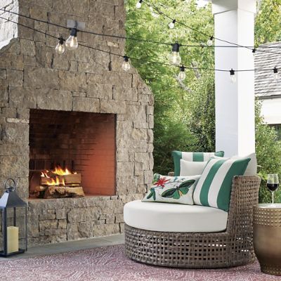 Seton Swivel Cuddle Chair with Cushions | Frontgate