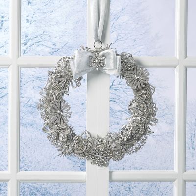 Crystal Opulence Broach Wreath | Frontgate