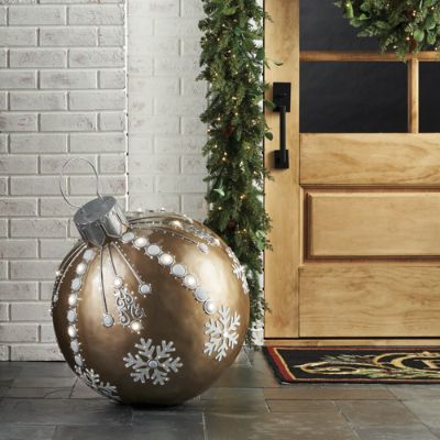 LED Snowflake Cascade Yard Ornament | Frontgate