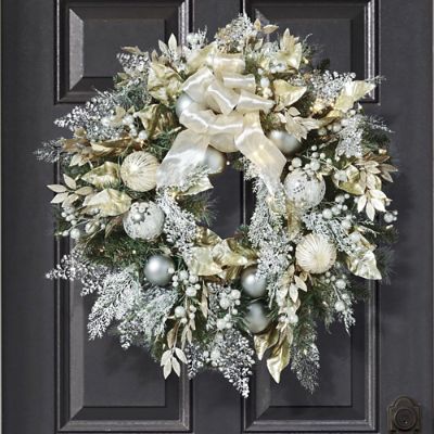 Gilded Glimmer Wreath | Frontgate