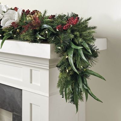 Holiday Magnolia Fruit Garland | Frontgate