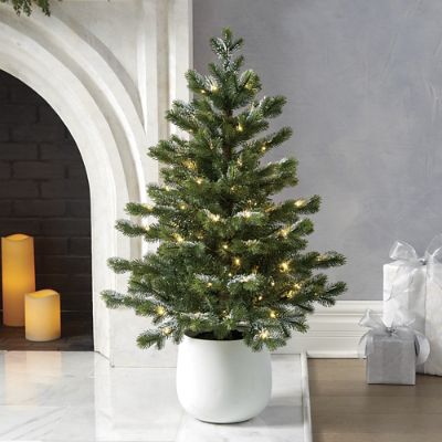 Montana Decorative Flocked Tree | Frontgate