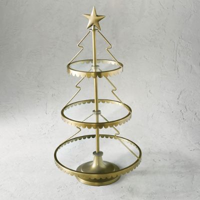 Holiday Tree Three-tier Server | Frontgate