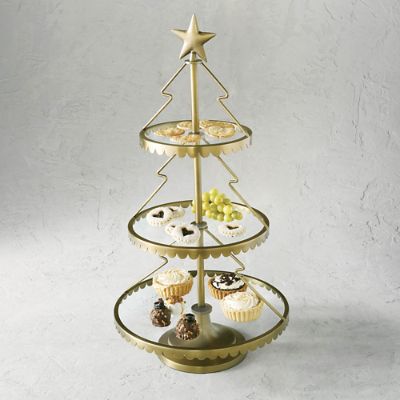 Holiday Tree Three-tier Server | Frontgate