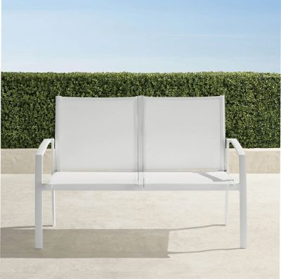 Frontgate Resort Collection™ Newport Aluminum Loveseat in Matte White ...