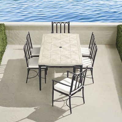 Lucien 7-pc. Rectangular Dining Set | Frontgate