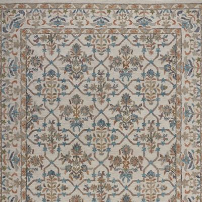 Fleur de Lis Wool Area Rug | Frontgate