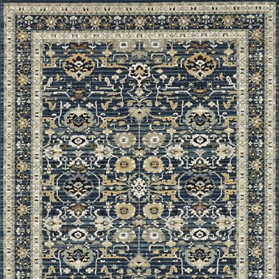 Chambers Performance Area Rug with Medallion Motifs & Fade-Resistant Fibers