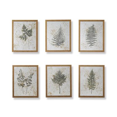 Fern Garden Handpainted Mirrors, Set of Six | Frontgate