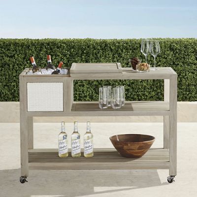 Isola Outdoor Kitchen in Weathered Teak | Frontgate