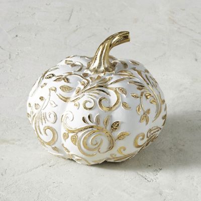 Foil Scroll Pumpkin | Frontgate