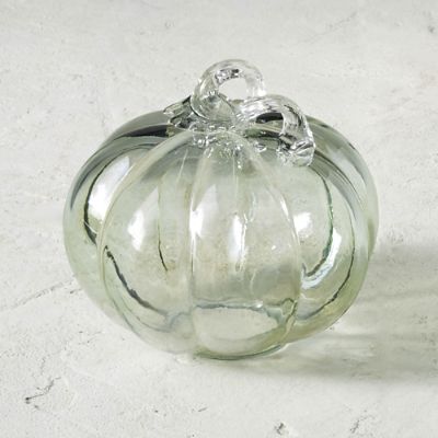 Sage Glass Pumpkin | Frontgate