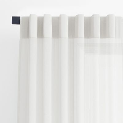 Sunbrella Lenora Sheer Curtain Panel with UV Protection & Semi-Sheer ...