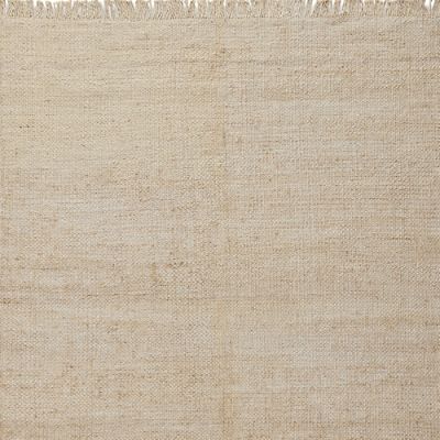 Simon Natural Fiber Area Rug & Handwoven 100% Jute with Fringe Edges